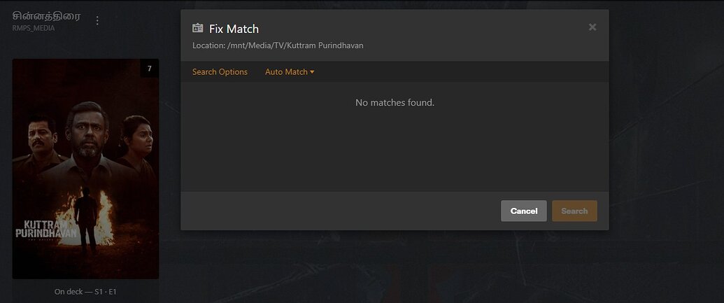 Plex Not Getting Metadata for New TV Show - Metadata & Adding Files - Plex Forum