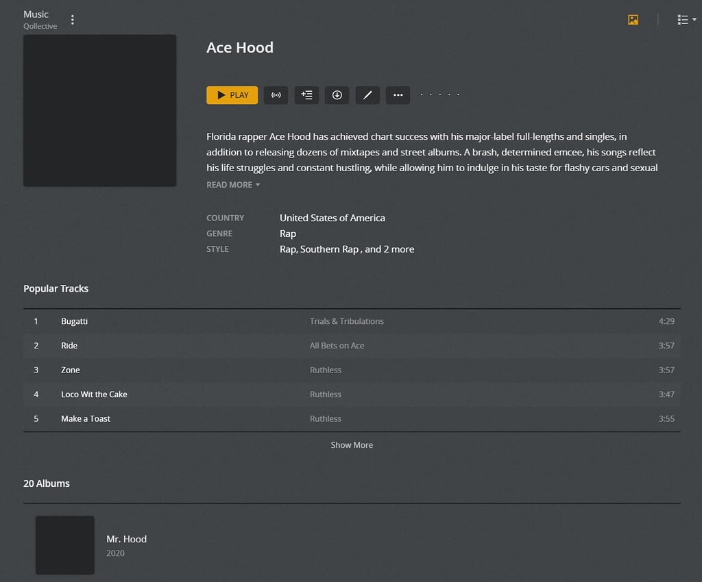 Music Artist Posters & Album Art Suddenly Missing after 1+ year of Use - Metadata & Adding Files ...