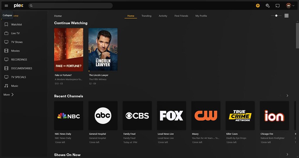 Plex Menu Bar - Streaming Devices - Plex Forum