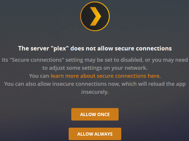 Secure connection? - General Discussions - Plex Forum