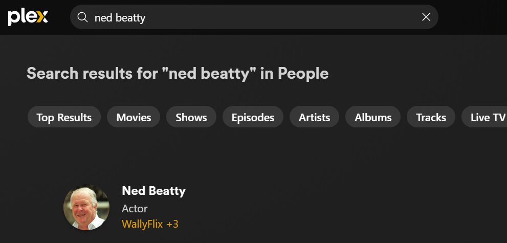 Actor TV Show metadata - General Discussions - Plex Forum
