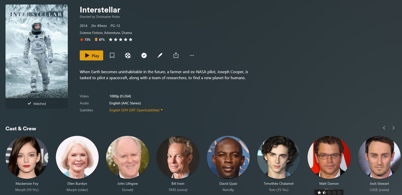Actor Rating [Feature Request] - Feature Suggestions - Plex Forum