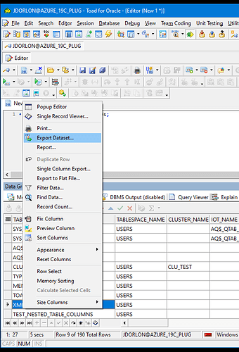 Editor: F5 (Execute as Script) vs F9 (Execute/Compile) - Toad for Oracle & DevOps Toolkit - Toad ...