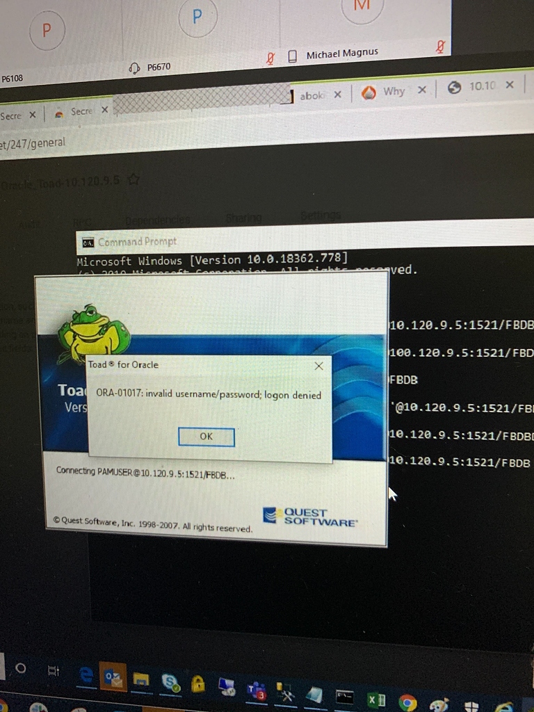 Command Line Parameters Are Not Working Toad For Oracle And Devops Toolkit Toad World® Forums