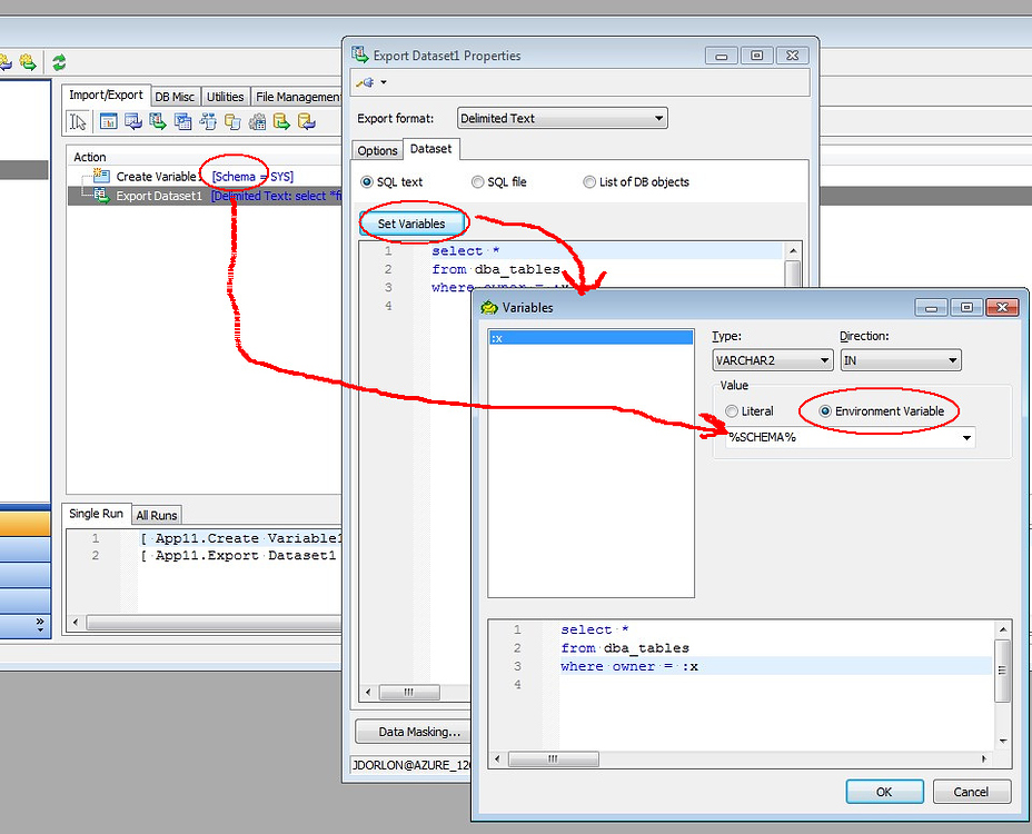 Using Variables In A Toad Automation Query Toad For Oracle And Devops Toolkit Toad World® Forums