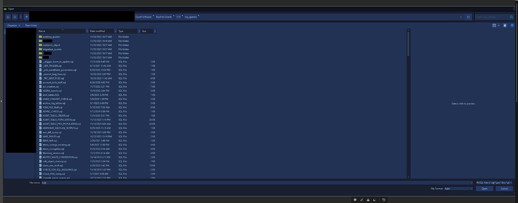 Searching For File Name In Open File Toad For Oracle And Devops Toolkit Toad World® Forums
