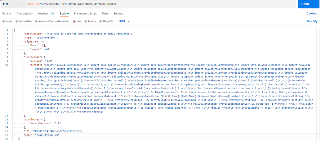Required Field Request Body Was Missing Or Empty Isc Discussion And Questions Sailpoint