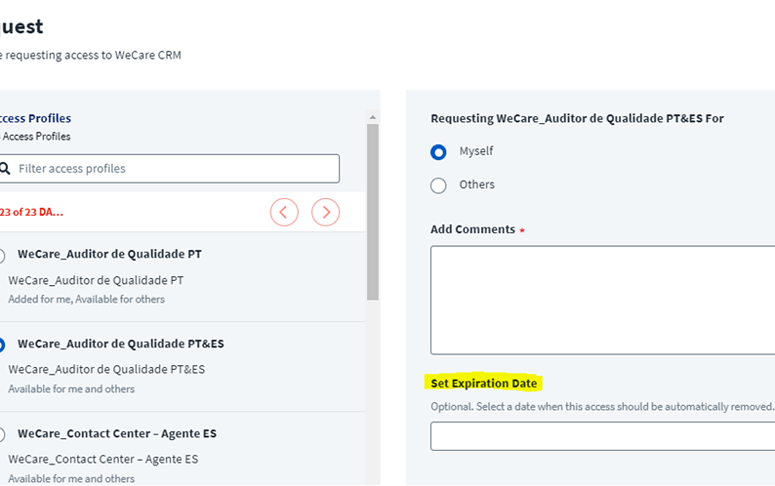 Request Center - Set Expiration Date - ISC Discussion and Questions - SailPoint Developer Community