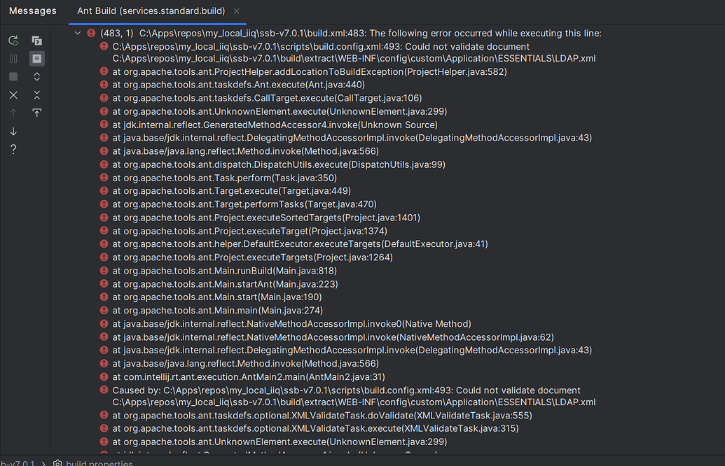 Ssb-v7.0.1 build project - IIQ Discussion and Questions - SailPoint Developer Community