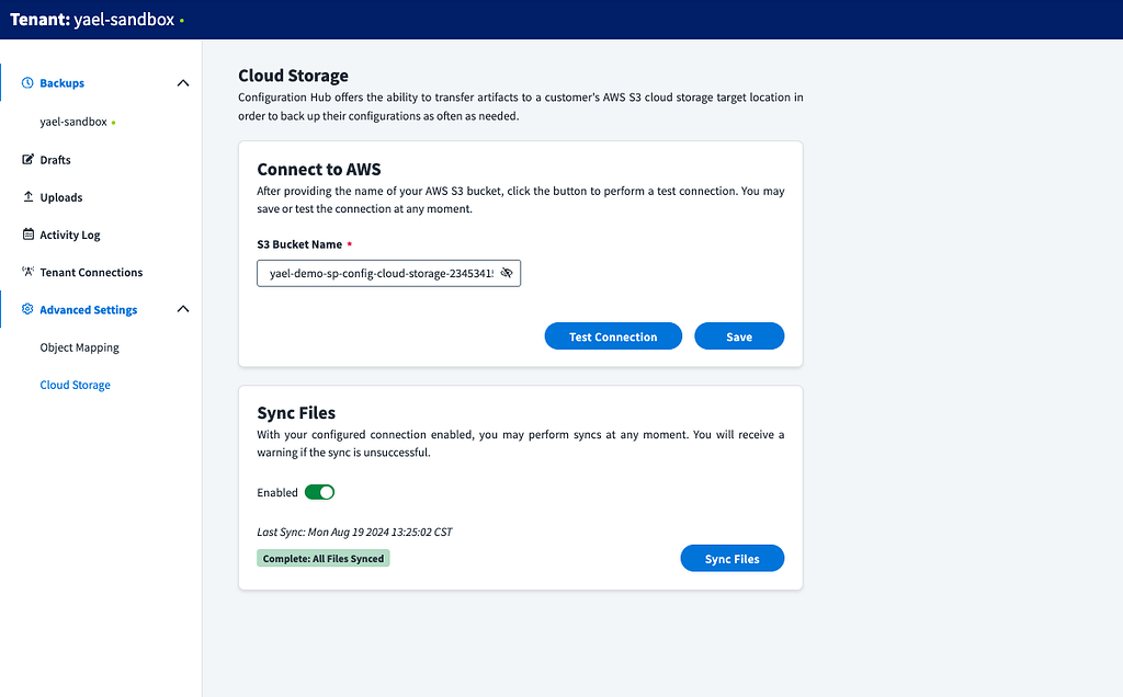 New Capability: Configuration Hub Cloud Storage - Product News ...