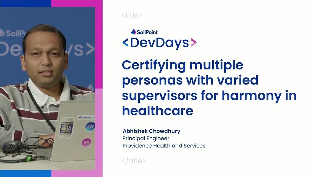 Certifying multiple personas with varied supervisors for harmony in ...