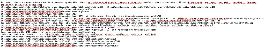 Sftp Issue Delimitedfile Sshj Unable To Reach A Settlement Iiq Discussion And Questions 