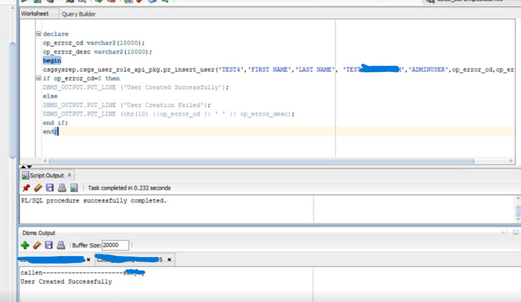 JDBC Store Procedure provisoning issue - ISC Discussion and Questions - SailPoint Developer ...