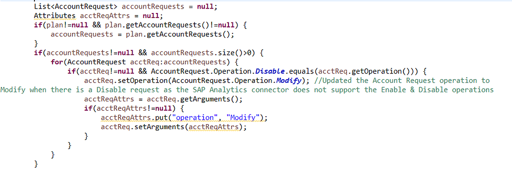 Iterating over a list of Account Request within for loop in before provisioning rule - IIQ ...