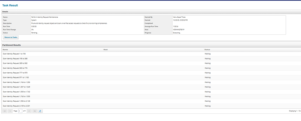 Perform Identity Request Maintenance task not getting started - IIQ ...