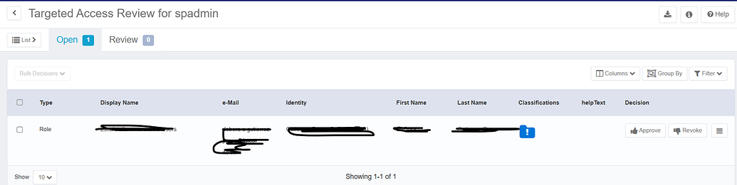 Customizing The Certification Item Ui Page With Attributes And Filters In Iiq Community Blog