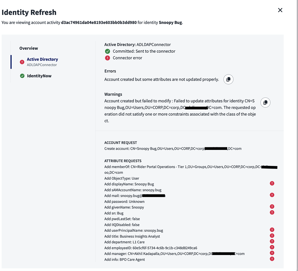Active Directory account creation error - ISC Discussion and Questions ...