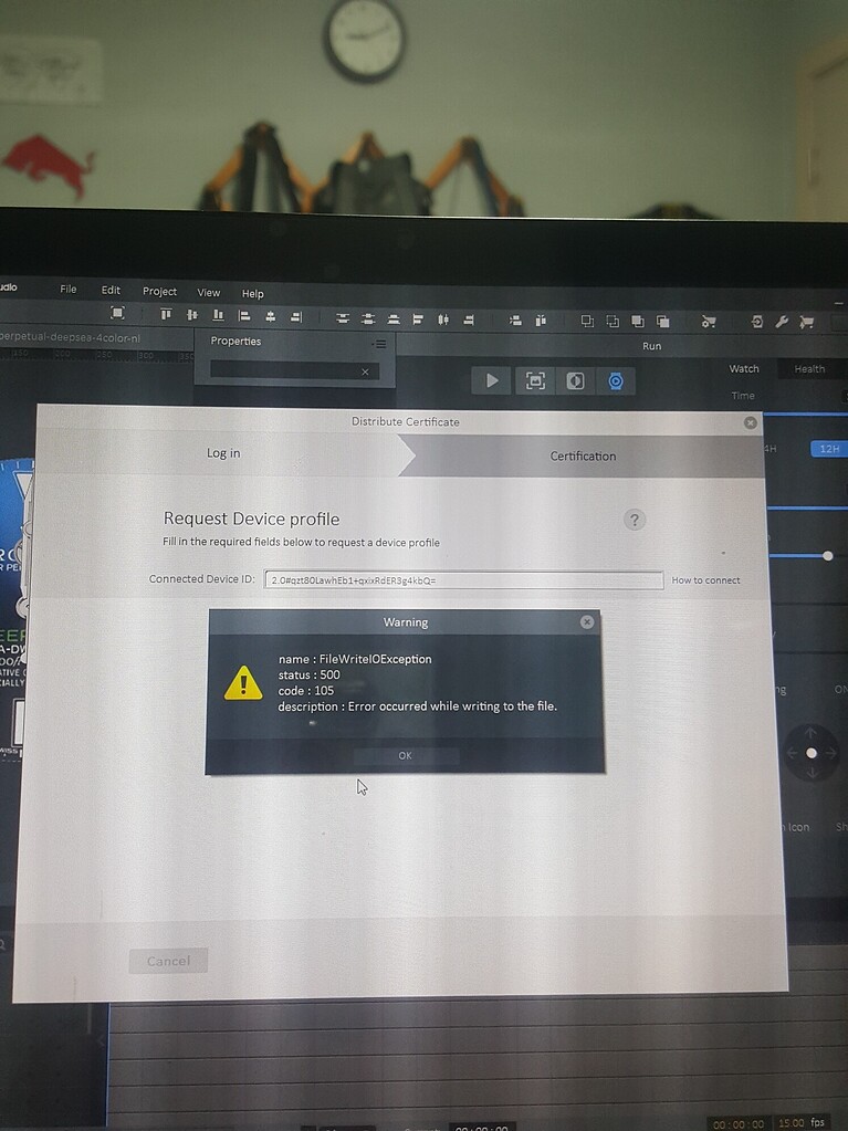 Distribute Certificate 오류 - Galaxy Watch Studio for Tizen - Samsung Developer Forums