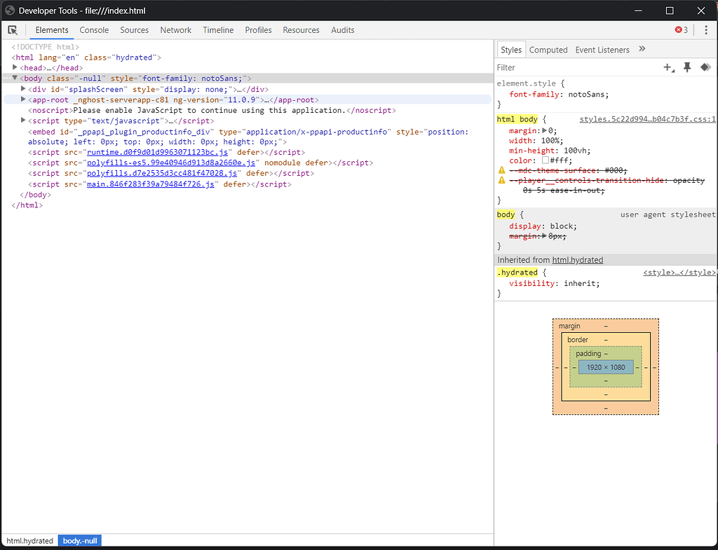 Smart TV web inspector is freezing - Smart TV - Samsung Developer Forums