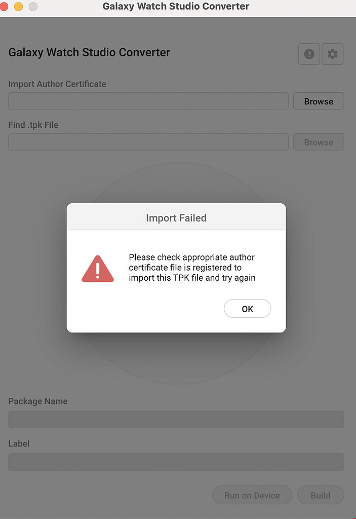 Author Certificate Issue Watch Face Converter Samsung Developer Forums