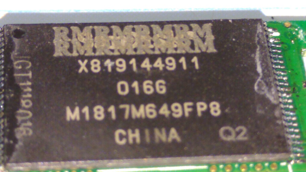 What is "RMRMRMRM" etched over Sandisk on the chip? - All other USB ...