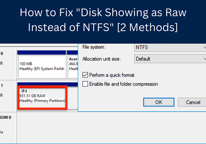 SD Card corrupt and shows as RAW - Mobile memory, professional cards and all other st - SanDisk ...