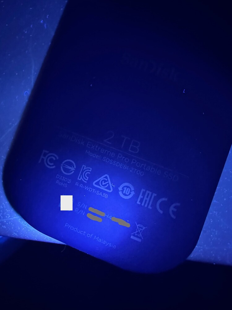 Where is serial number - Extreme Pro Internal SSD - SanDisk Forums