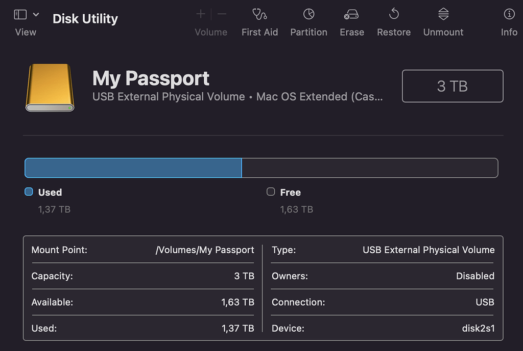 WD My Passport HDD with APFS partition failing - External SSD for macOS - SanDisk Forums