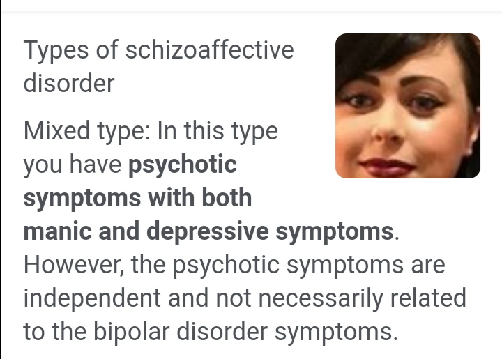 My pdoc mentioned schizoaffective, mixed type - DX'd - Other ...