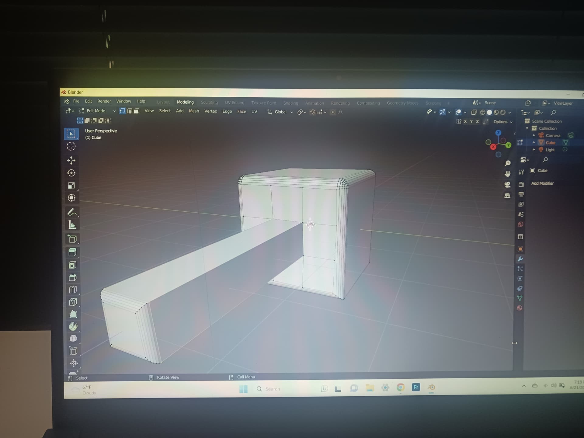 Extruding and beveling in blender - Creativity - Schizophrenia.com