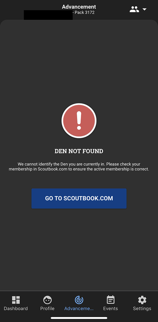 Error in Scouting App - Scouting Mobile App - Scouting Forums