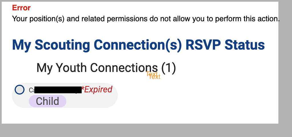 RSVP error message and indicator in Scoutbook Plus Calendar - New Scoutbook Feature Requests ...