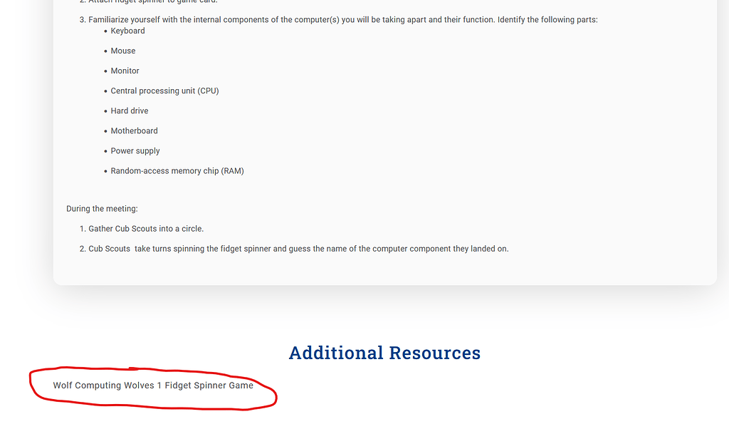 Adventure Additional Resource Links - My Scouting Tools - Scouting Forums