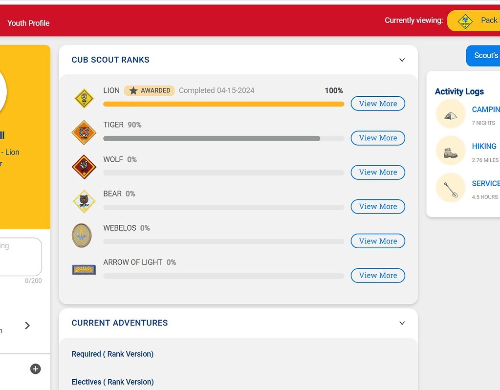 This Advancement has no requirements - Scoutbook & Scoutbook Plus Bugs ...