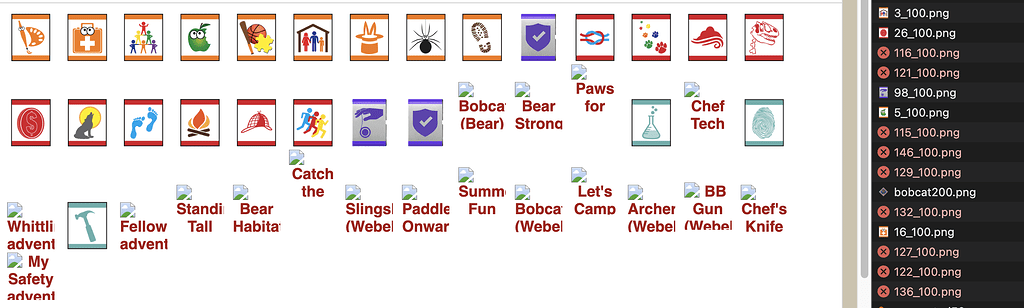 New adventure badges missing images in scoutbook - Scoutbook ...