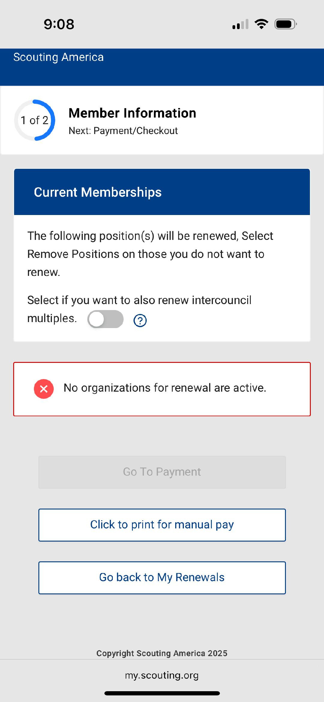 Multiple Scouts unable to renew; council no longer has a registrar ...