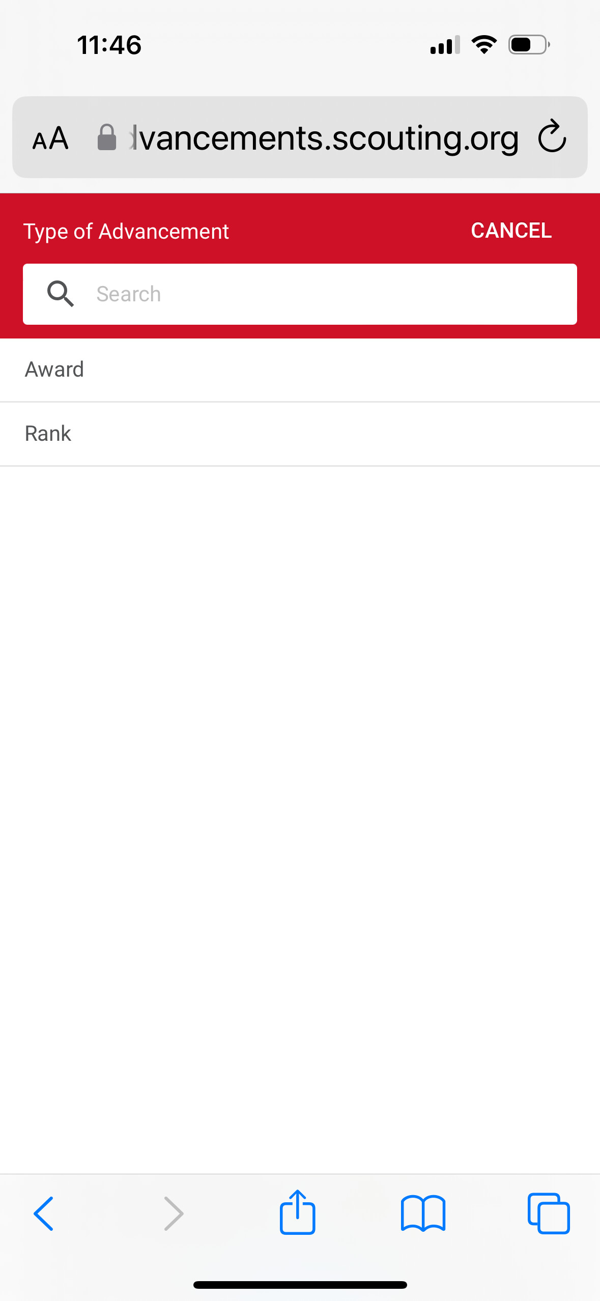 Problem with register a Merit Badge in Advancement - Internet Advancement - Scouting Forums