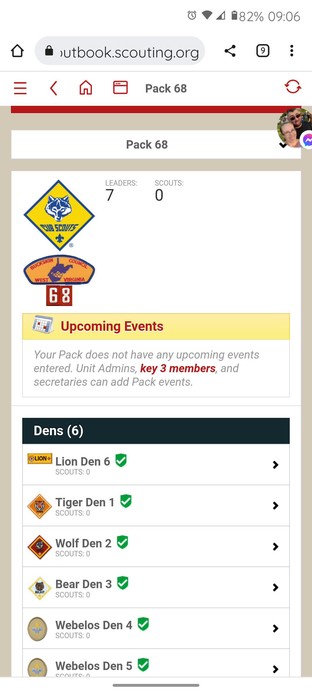 Entire pack roster disappeared - My Scouting Tools - Scouting Forums