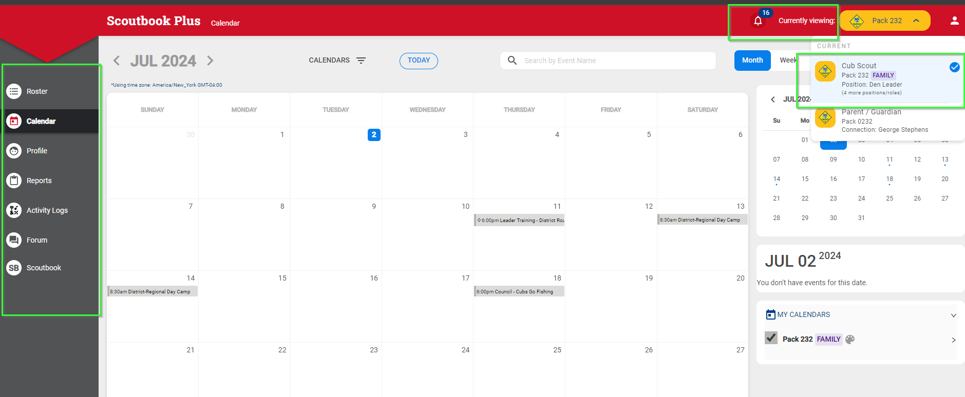 Permissions/Roles overlapping - New Calendar Bugs - Scouting Forums
