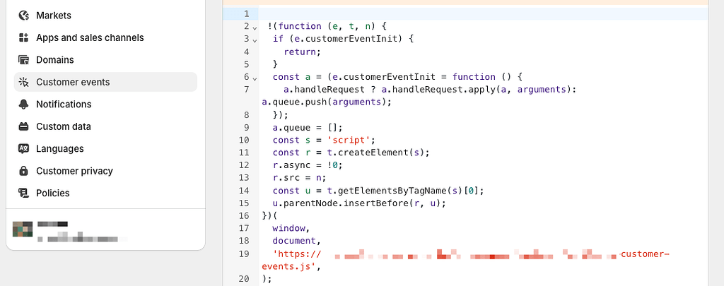 The JavaScript file loaded in the custom pixel code is not cached by the browser. - Webhooks and ...