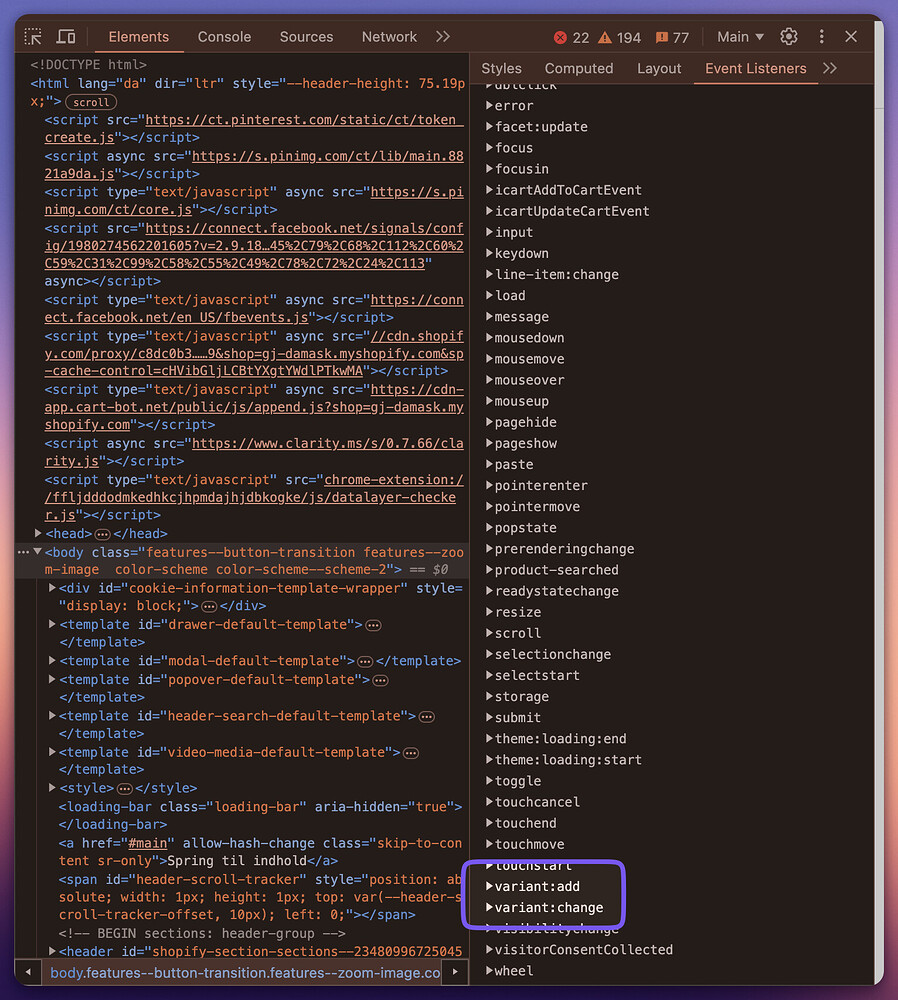 Variant Descriptions Not Updating Dynamically - Online Store and Theme Development - Shopify ...