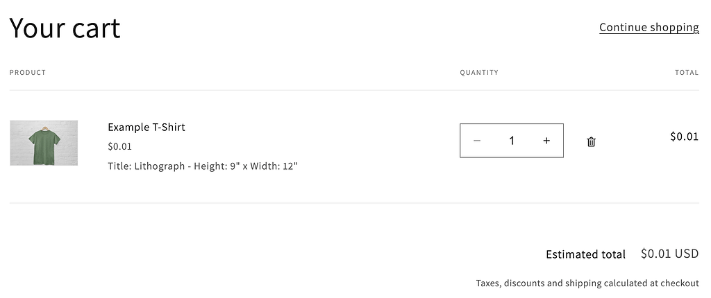 Using theme app extensions to add block to item in Cart page - Extensions - Shopify Developer ...