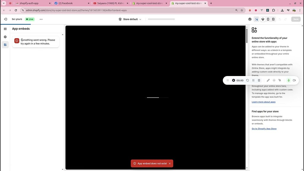 Apps are not loading and theme app extensions not working after update to the next gen dev ...