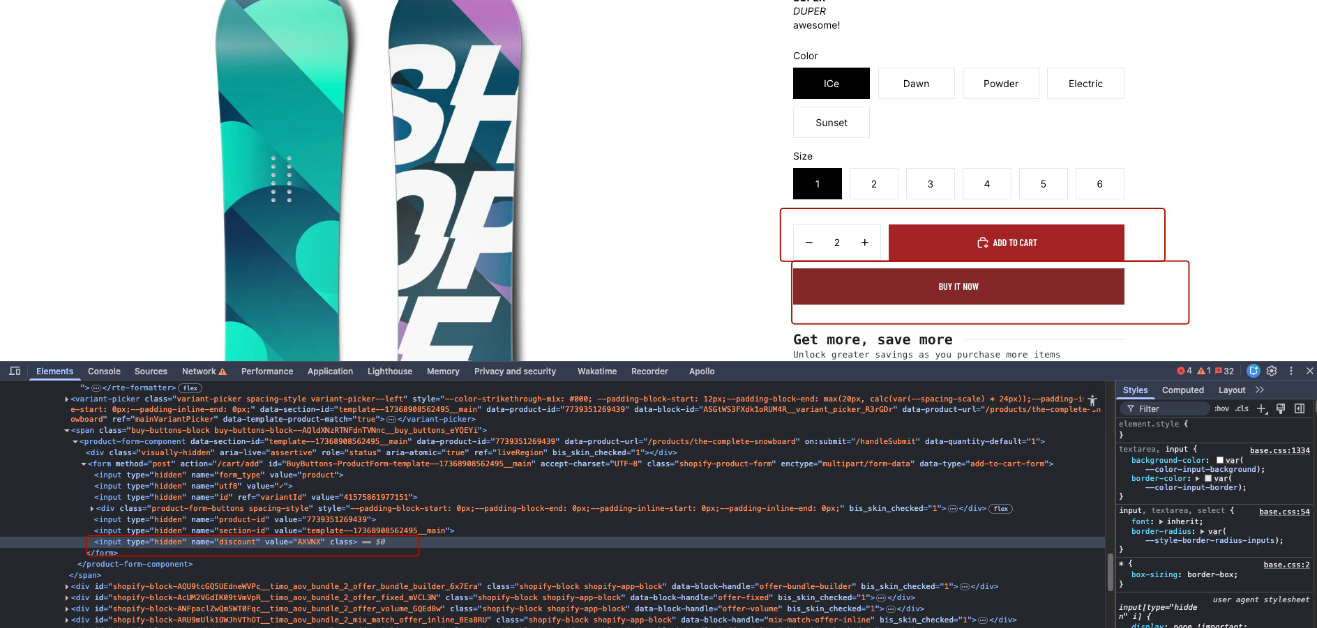 How to pass a discount code to cartCreate mutation when using "Buy It ...