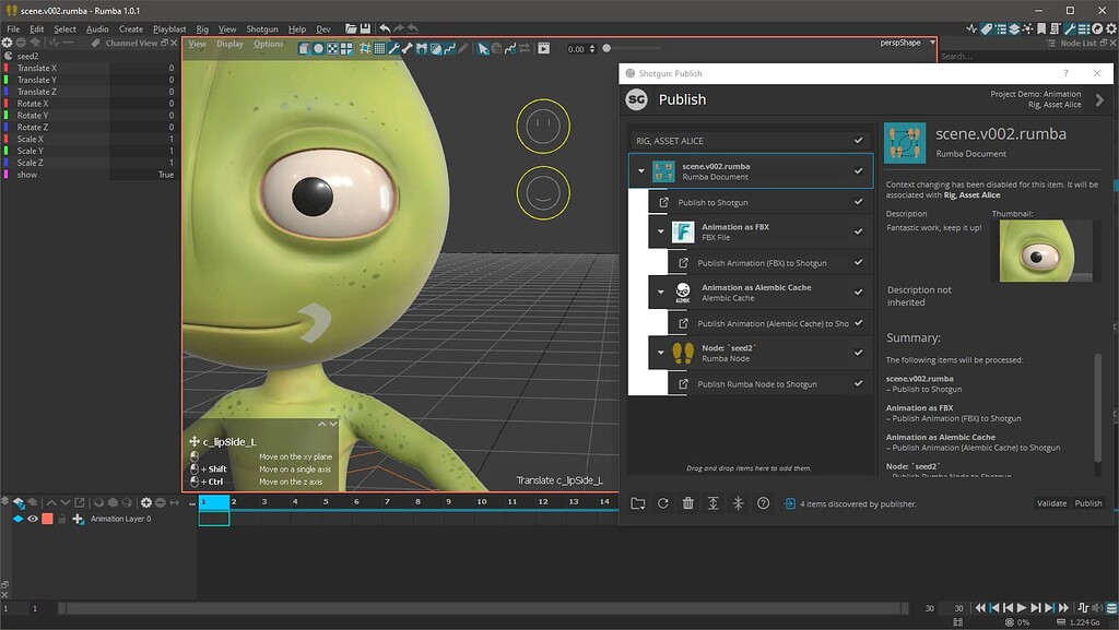 Rumba animation | Shotgrid Toolkit Engine Released - Pipeline Integrations - Community @ Flow ...