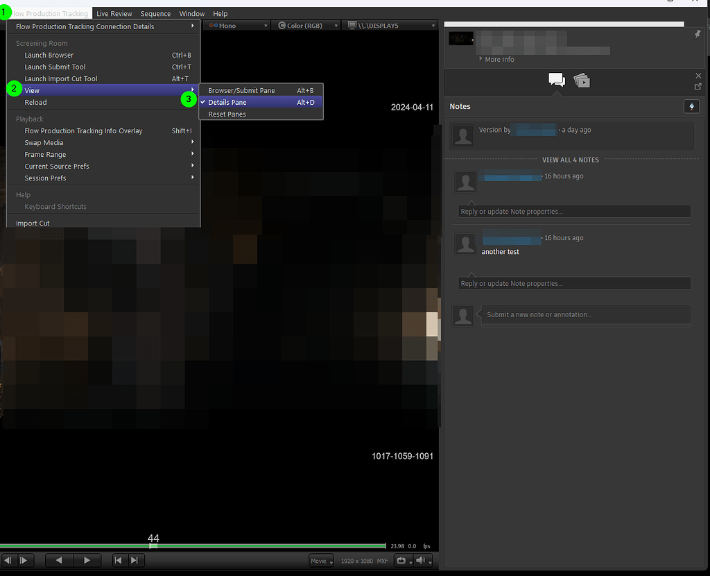 RV Annotation not submitting as Note - RV - Community @ Flow Production Tracking