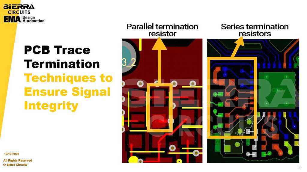 Webinar Pcb Trace Termination Techniques To Ensure Signal Integrity Events Sierraconnect