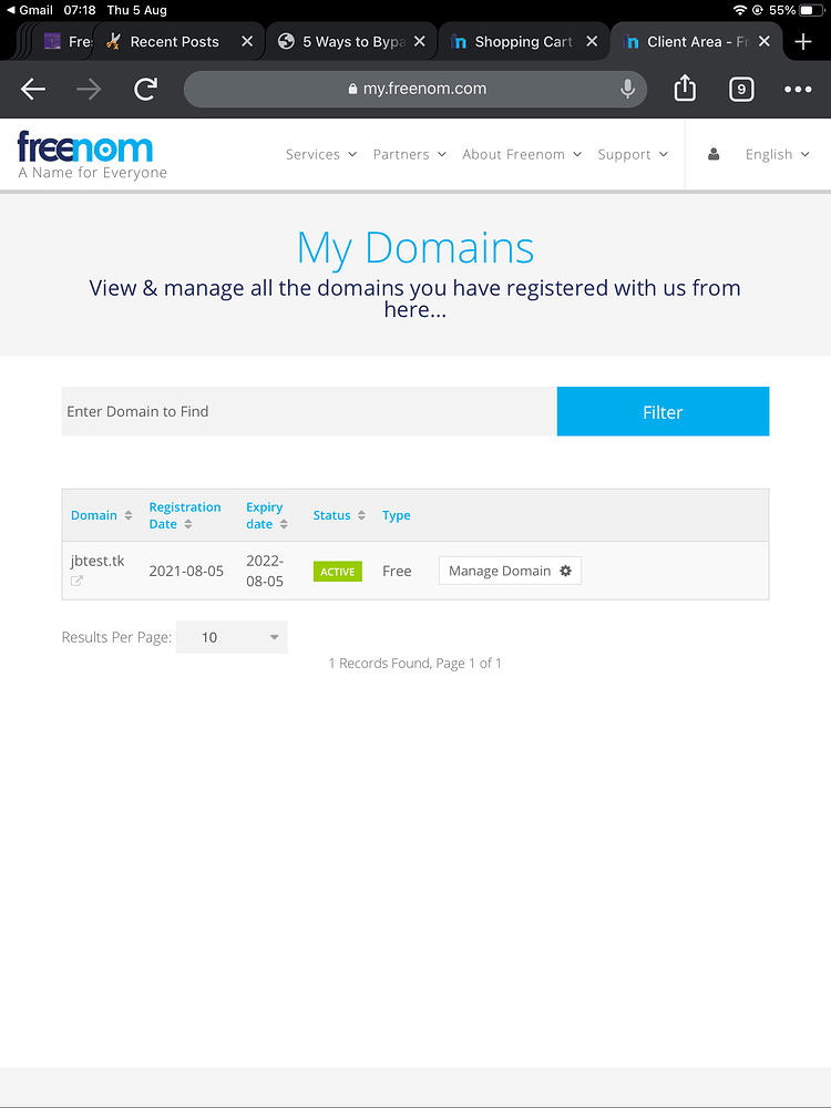 Freenom account registration - Hosting - SitePoint Forums | Web Development & Design Community