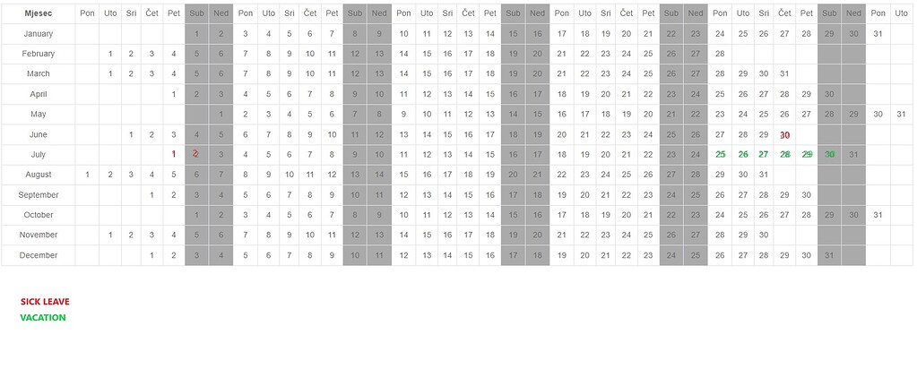 Full year calendar in pure PHP - PHP - SitePoint Forums | Web Development & Design Community